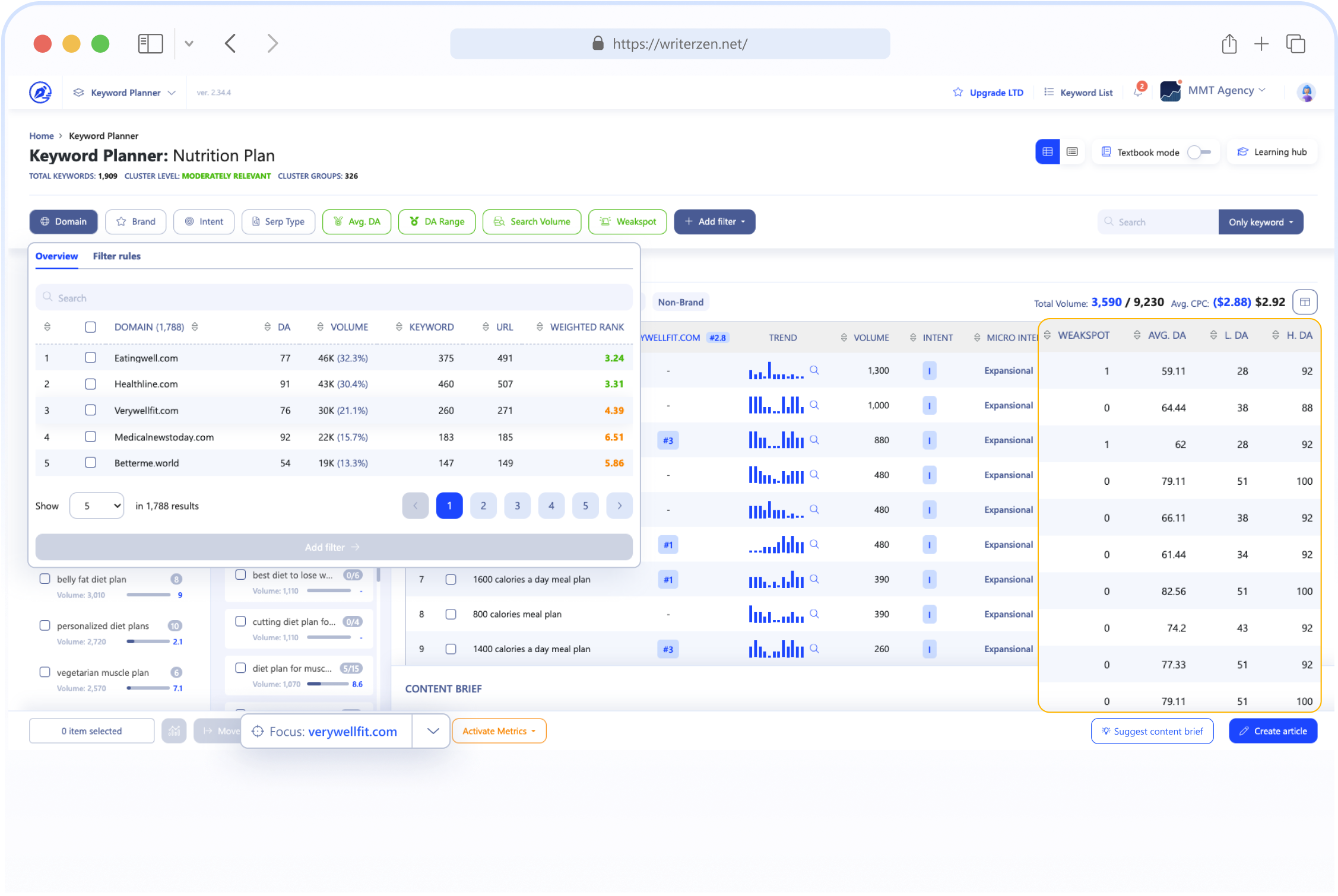 WriterZen - Domain Analysis